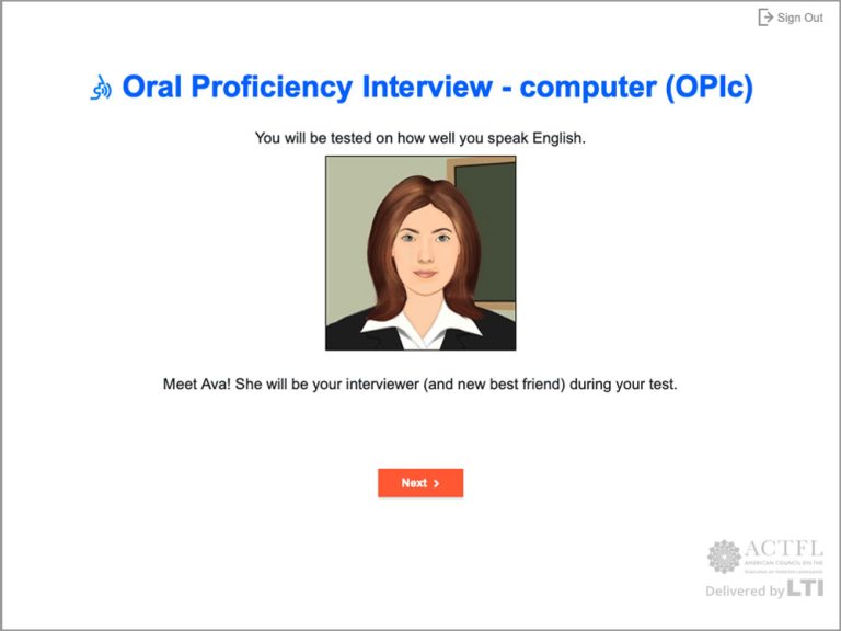 ACTFL Oral Proficiency Interview – Computer (OPIc) – iGroup Vietnam
